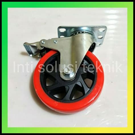 Jual Roda Pu Medium Duty Polyurethane 5 Inch Putarrem Shopee Indonesia