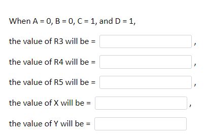 Solved Given The Values Of A B C And D As Shown Below Chegg