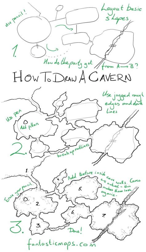 How To Draw A Cave Map Fantastic Maps Tutorial