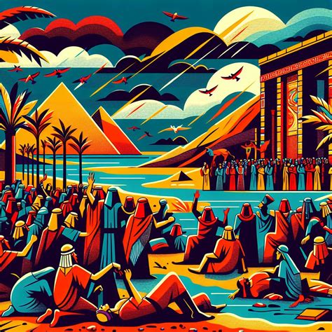 Exodus 12 33 Artwork Bible Art
