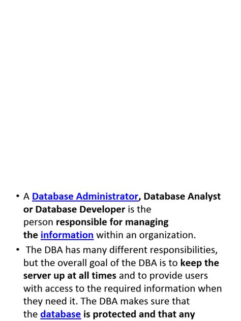 Dba Function Pdf