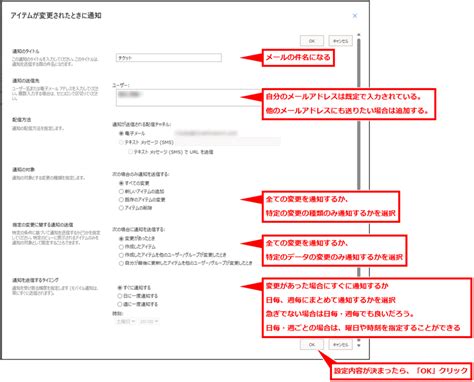 Sharepoint リストに変更があった場合の通知設定の追加や変更・削除方法 Itメモ（it Memo）