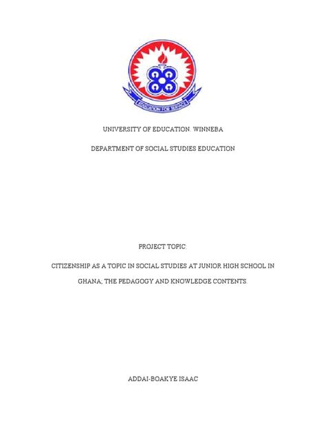 Isaacs Project Work 1 Pdf