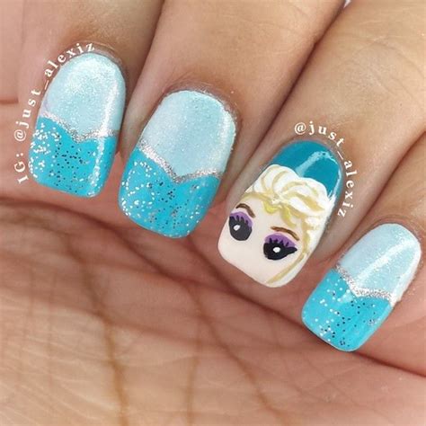 Frozen Toe Nail Designs