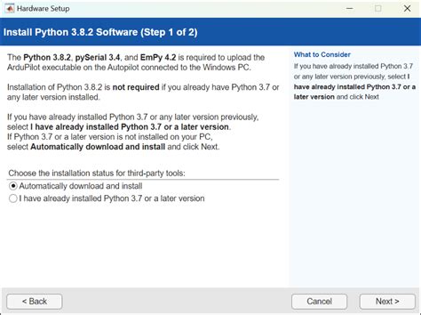 Install Python 382 On Windows For Firmware Upload Matlab And Simulink