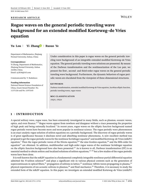 Rogue Waves On The General Periodic Traveling Wave Background For An Extended Modified Korteweg