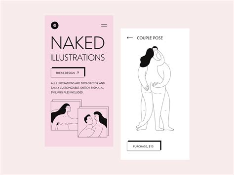 Naked Illustrations By THE DESIGN On Dribbble