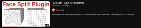 Face Split Plugin Extension Warehouse Sketchup Community