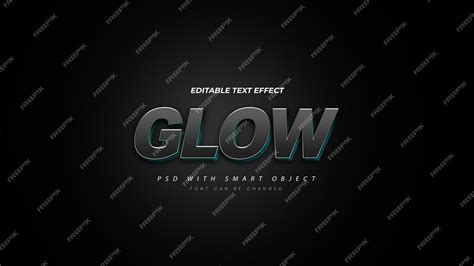 Premium Psd Glow Text Effect