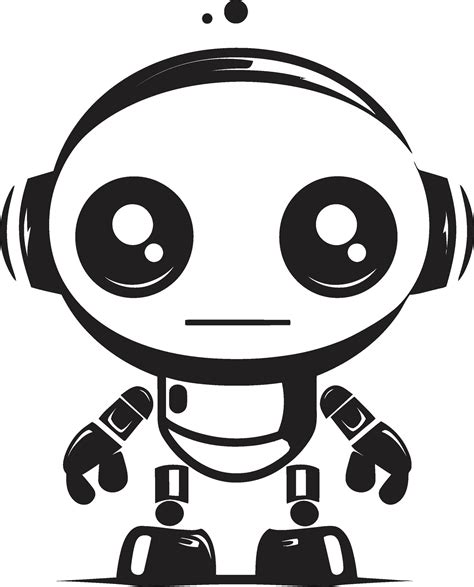 Chat Companion Badge Small And Cute Robot Vector Icon For Friendly Conversations Whiz Widget