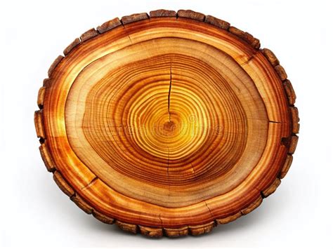 Stunning Closeup Of A Circular Tree Stump Slice A Detailed Wood Texture Captured With Long