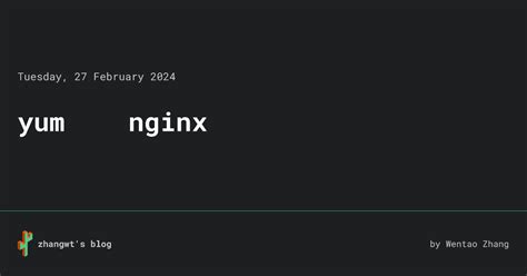 Yum 安装 Nginx 缺少依赖报错 • Zhangwts Blog