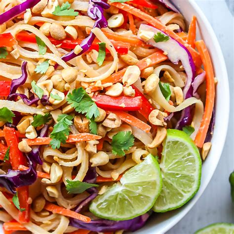 Thai Noodle Salad With Best Peanut Sauce 20 Minute Recipe