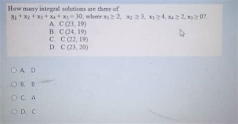 how many integral solutions are there of x1 x2 x3 x1 x3 30 where x1
