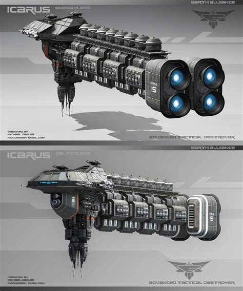 Icarus Delta Class By Palantion On Deviantart Starship Concept Space
