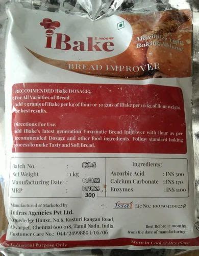 White Bread Improver I Bake Powder Packaging Size 1 Kg At ₹ 208kg