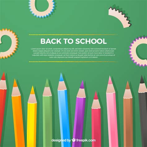 연필로 학교 연필 배경으로 돌아 가기 무료 벡터