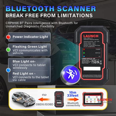 Launch CRP919X BT Bidirectional Diagnostic Scanner With Bluetooth Support CAN FD DoIP