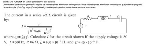 Solved Escriba Una FUNCION En Matlab Para Resolver Este Chegg
