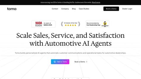 Toma Ai Agents For Automotive Dealerships
