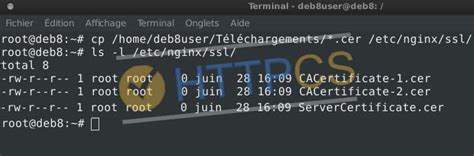 tuto how to install an ssl tls certificate on nginx