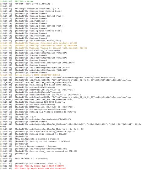AWR BOOST SPI Connect Failed Sensors Forum Sensors TI E E Support Forums
