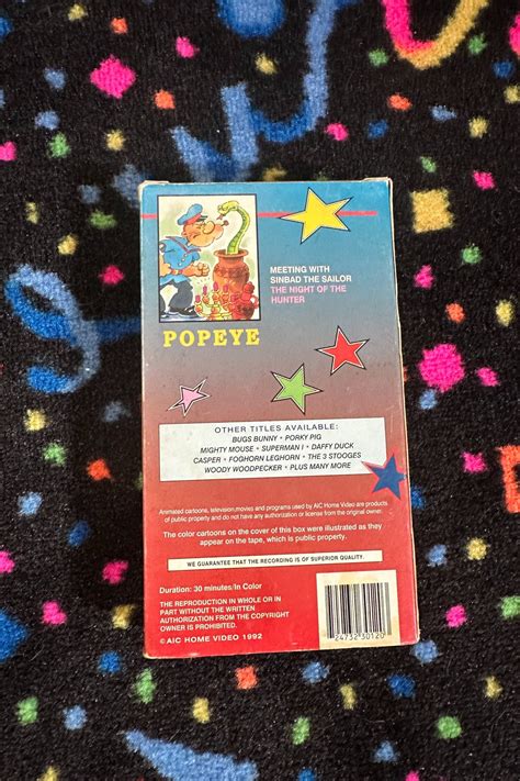 Popeye Vhs Nostalchicks