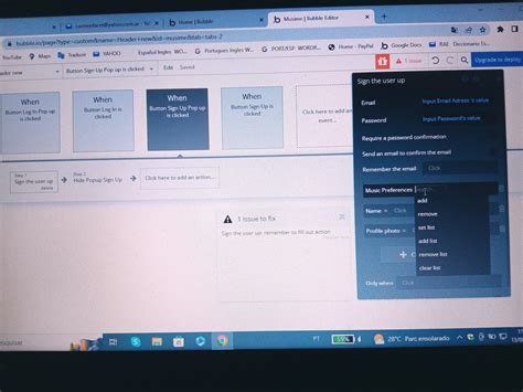Issue In The Sign Up Pop Up Need Help Bubble Forum