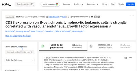 Cd38 Expression On B Cell Chronic Lymphocytic Leukemic Cells Is
