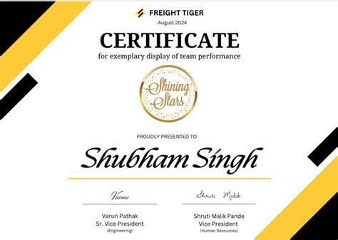 Shubham Singh On Linkedin I Am Honored And And Delighted To Have Been Recognized As The Star