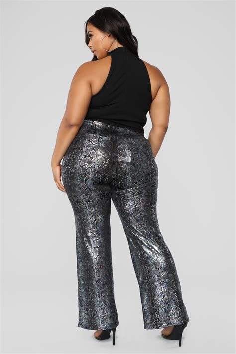 Snakes In The Grass Pants Black Fashion Nova