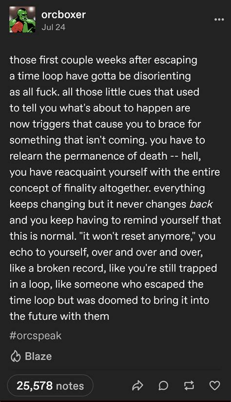 Escaping A Time Loop Rcuratedtumblr
