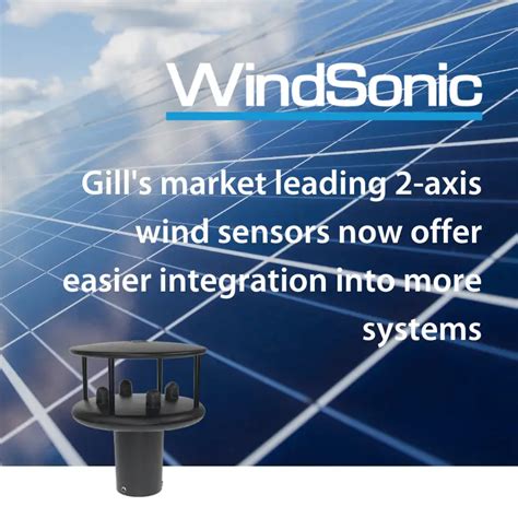 Windsonic Market Leading 2 Axis Wind Sensors Now Easier To Integrate