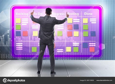 Businessman In Agile Methods Concept Stock Photo Elnur 260116636