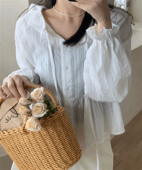 [러블리] 달링 프릴 블라우스 에이블리