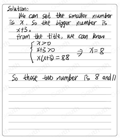 solved 3 one positive number is 3 bigger than another number if the