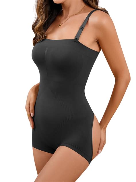 Lelinta Shapewear Bodysuit For Women Tummy Control Shaper Seamless Butt