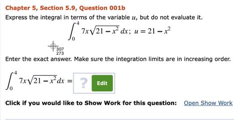 Solved Chapter 5 Section 5 9 Question 001b Express The Chegg Com