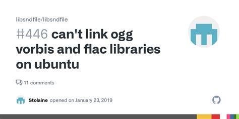 Can T Link Ogg Vorbis And Flac Libraries On Ubuntu Issue Libsndfile Libsndfile GitHub
