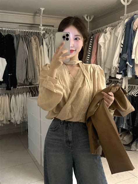 [핏보장 하객룩] 타이 Set 티니 랩 주름 블라우스 에이블리