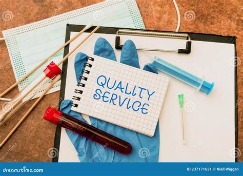 Writing Displaying Text Quality Service Business Concept How Well