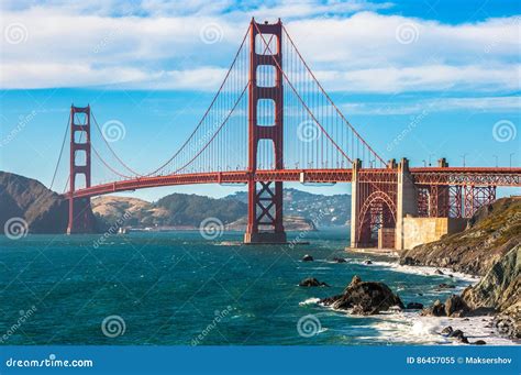 Golden Gate Bridge Landmark Of San Francisco California Usa Stock