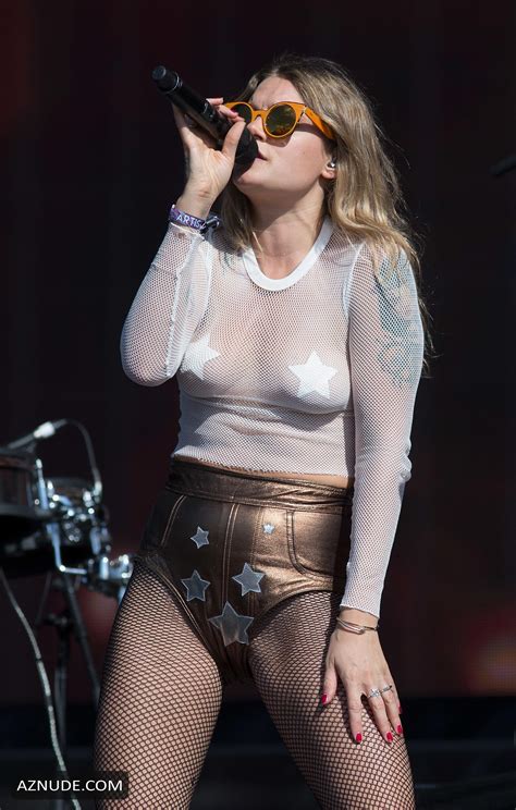 Tove Lo Sexy Photos Performs On Stage In A Mesh White Top Aznude
