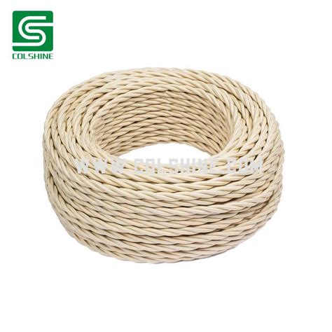 Fabric Covered Braided 2 Core Lighting Cable