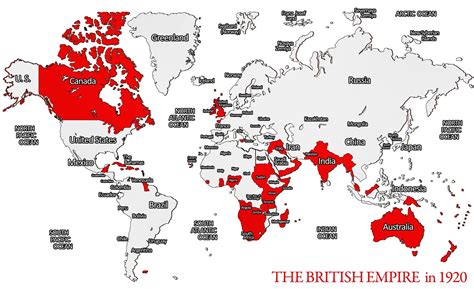 British Empire World Map