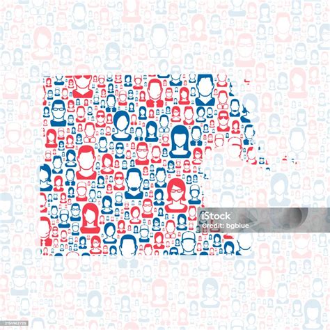 미시간주 앨피나 카운티 파란색과 빨간색 인물이 있는 지도 Political Party에 대한 스톡 벡터 아트 및 기타 이미지 Political Party Us