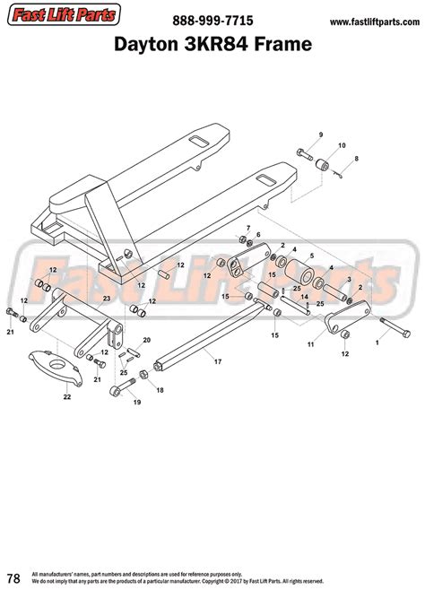 Manual Pallet Jack Parts Diagrams Kits And Tools Tagged Dayton