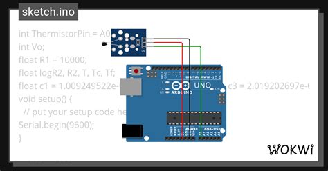 Thermistor Wokwi Esp32 Stm32 Arduino Simulator