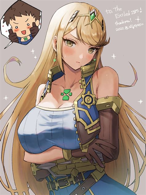 Mythra And Rex Xenoblade Chronicles And More Drawn By Oyasu Kinakoyamamori Danbooru