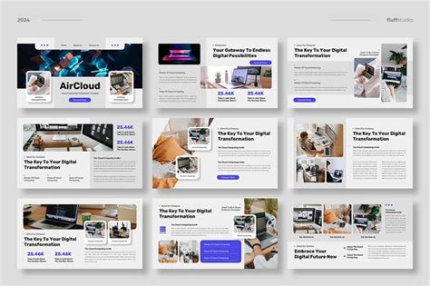 Cloud Computing Powerpoint Template Incl Ai And Cloud Envato